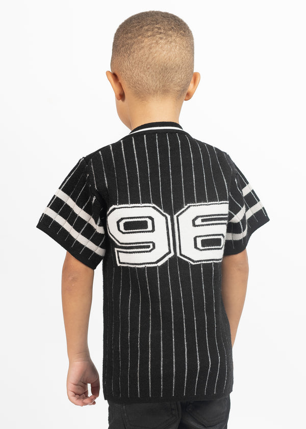 Obsidian Black Kids Football Jersey - Guapi Clothing