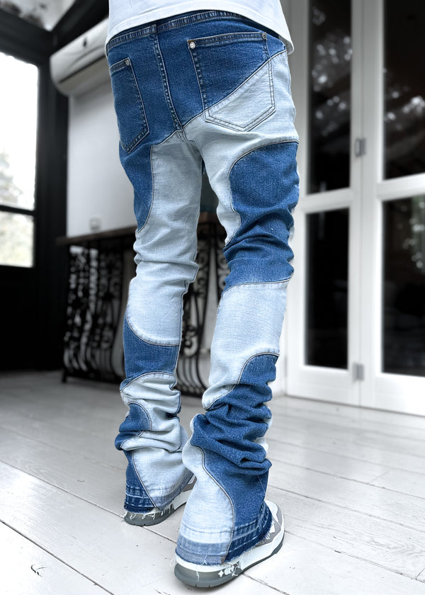 Vintage Blue Wavy Denim - Guapi Clothing